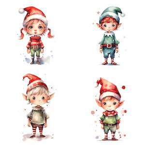 Christmas Elf Clipart, Christmas Elves Clipart, Christmas Clipart for ...