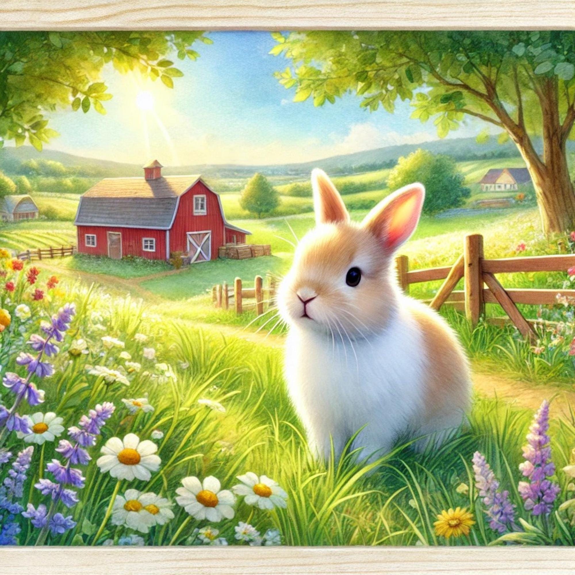 Cute Bunny Clipart, Rabbit Clipart, Cute Watercolor Bunny Clipart ...