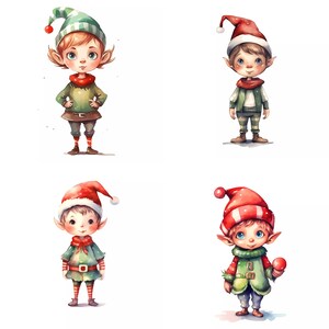 Christmas Elf Clipart, Christmas Elves Clipart, Christmas Clipart for ...