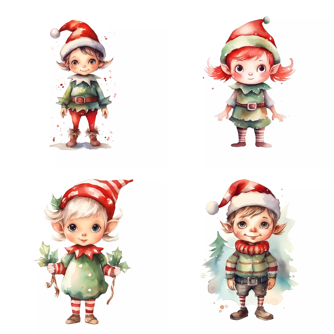 Christmas Elf Clipart, Christmas Elves Clipart, Christmas Clipart for ...