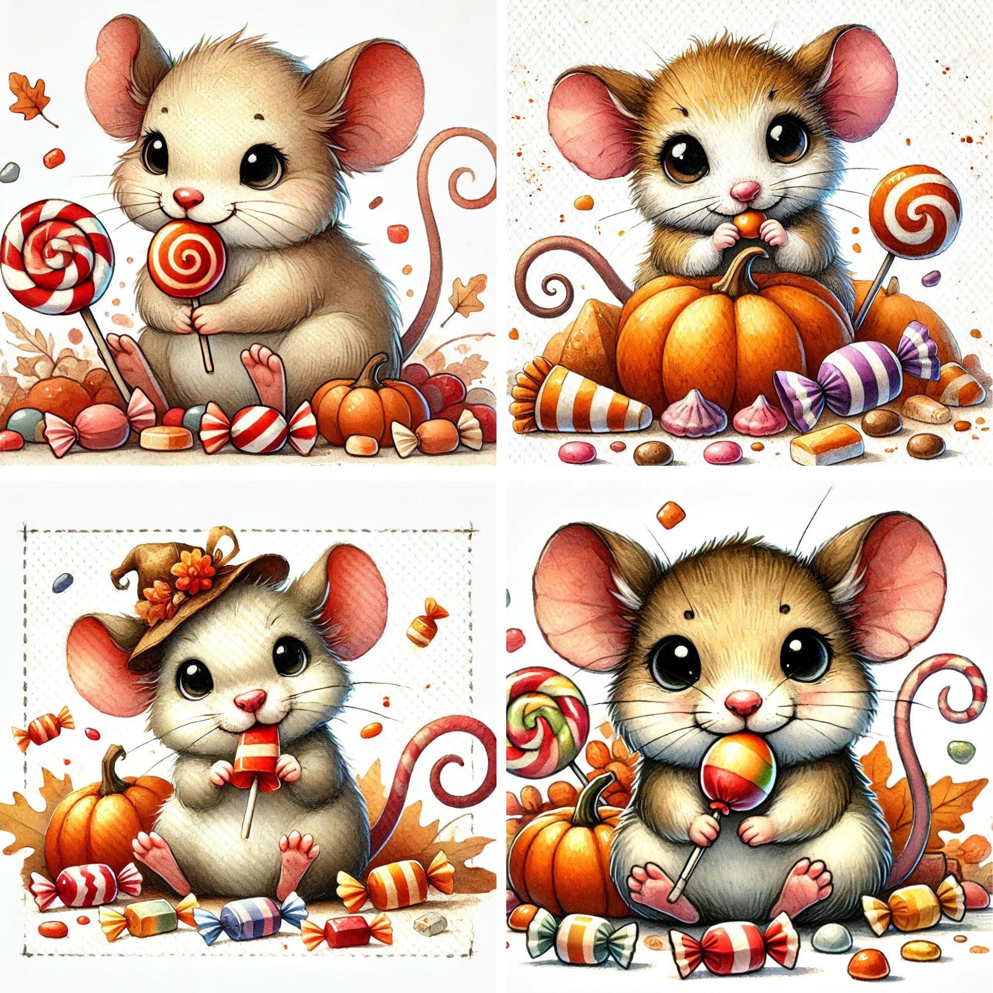 Mouse Clipart, Mouse With Candy Clipart, Mouse Illustration, Cute Mouse Art, Cute Mouse Clipart ...