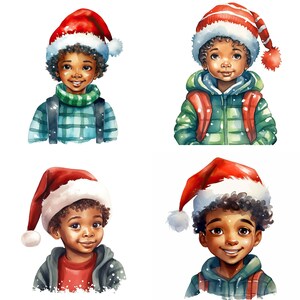 Christmas Boys Clipart, Boy Clipart, Christmas Kids Clipart, Christmas ...