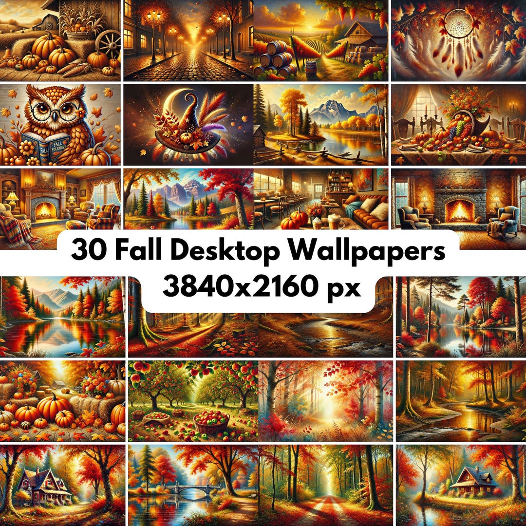 Fall Desktop Wallpaper Illustrations, Fall Desktop Background, Fall ...