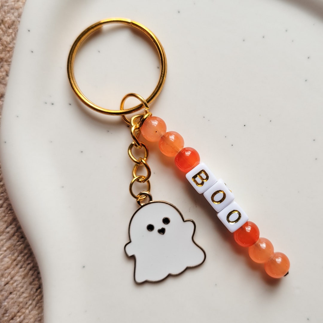 Halloween Beaded Keychain Handmade - Etsy