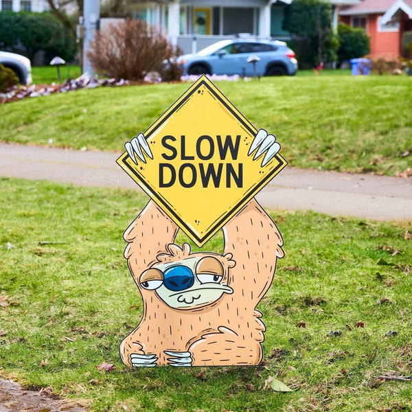 Slow Down Signs - Etsy