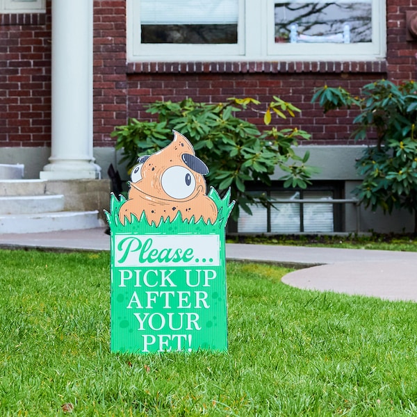 Pick up Poop Yard Signs - Etsy