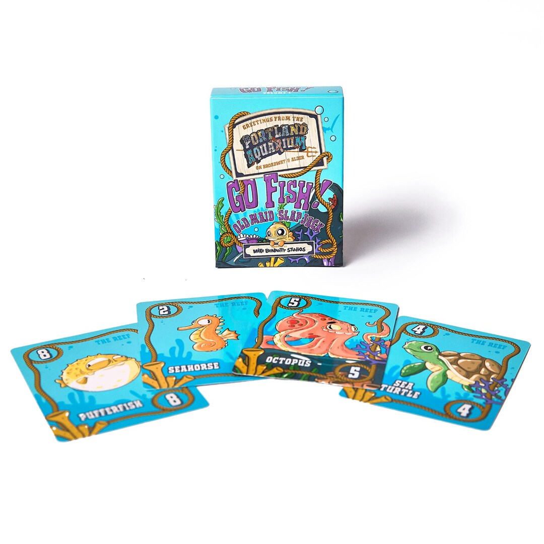 Cartoon Go Fish! Card Game | Original Art by Mike Bennett - Etsy