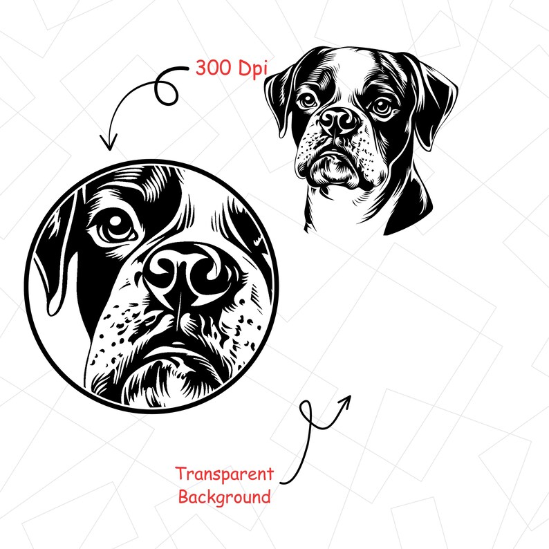 Boxer Dog Laser Cut Files | Engraving Svg Designs | Boxer Pet Lover ...