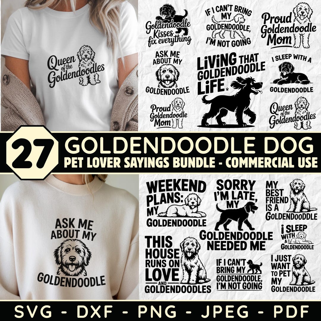 Goldendoodle Dog Laser Files | Pet Lover Sayings Svg | Doodle Cut File ...