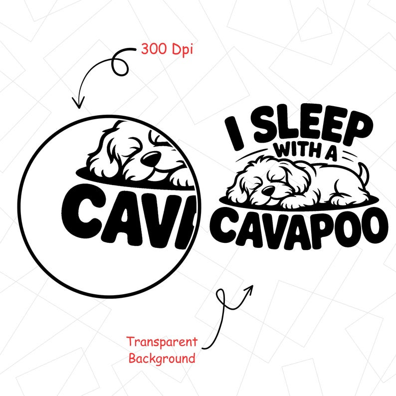 Cavapoo Dog Laser Cut Files | Engrave Ready Svg | Pet Lover Sayings ...