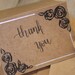 5 Assorted Calligraphy Styles of Thank You Cards (envelopes Included ...