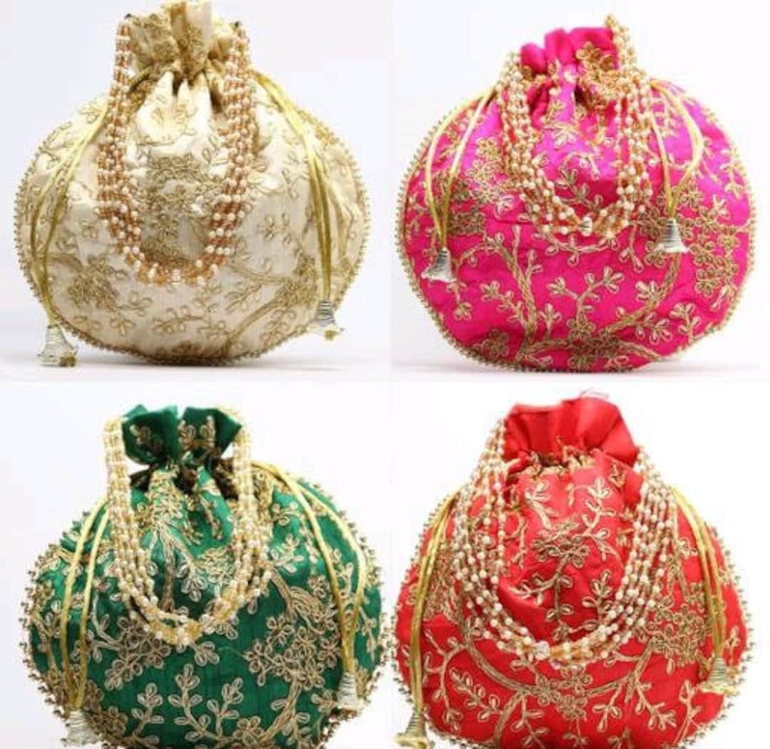 Women Potli Bags Handicrafts and Jewellery Designer Evening Handbags ...