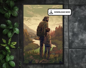 Relive the Journey of Joel and Ellie With Our AI Art Poster Depicting ...