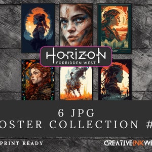 Stunning Aloy Horizon Forbidden West Poster Collection #2 (6+1 Free ...