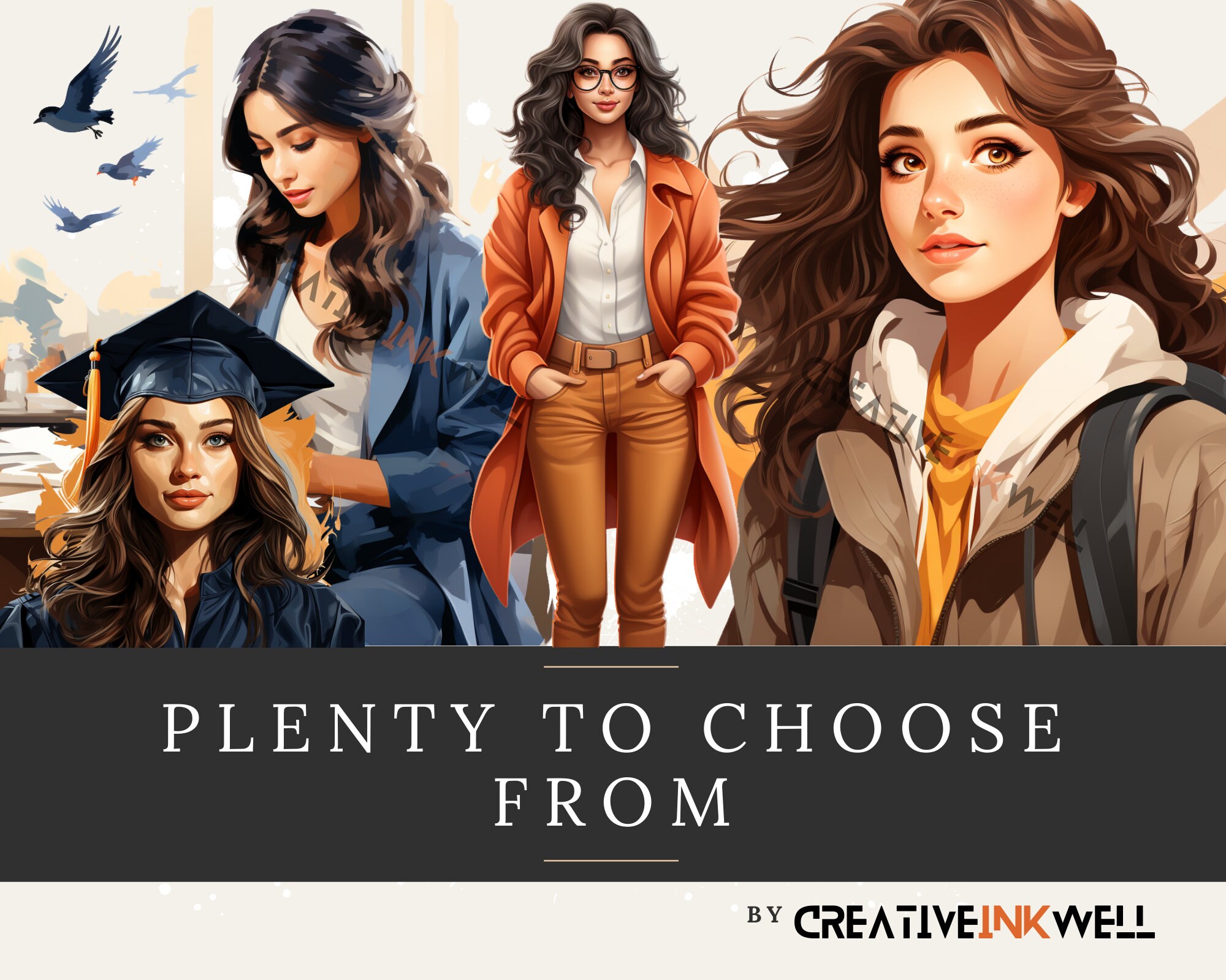 Student Vector Clip Art Collection 1 41 Versatile PNG High-resolution ...