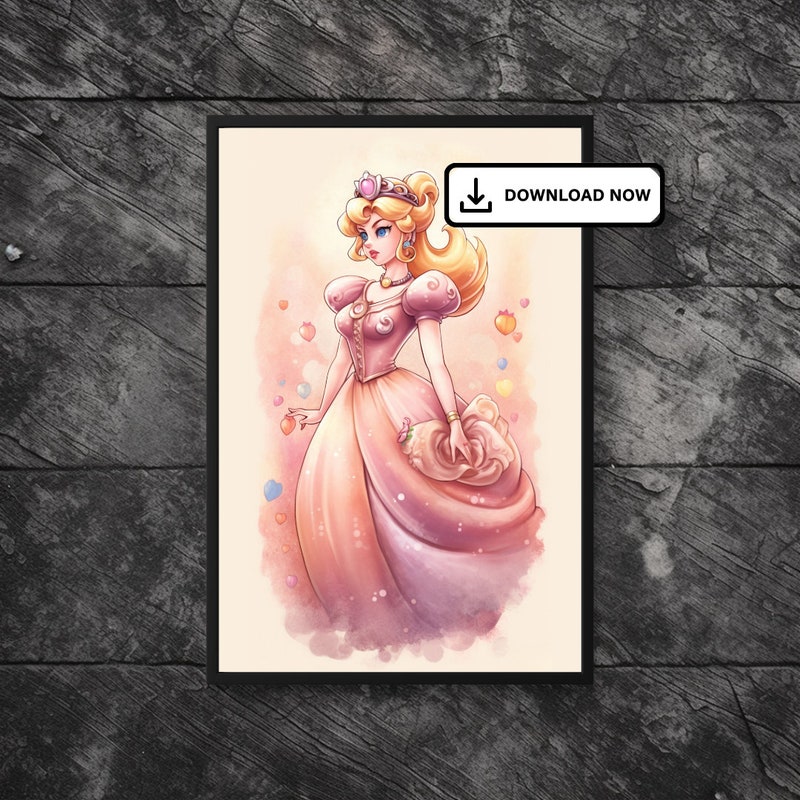 Peach Poster - Etsy UK