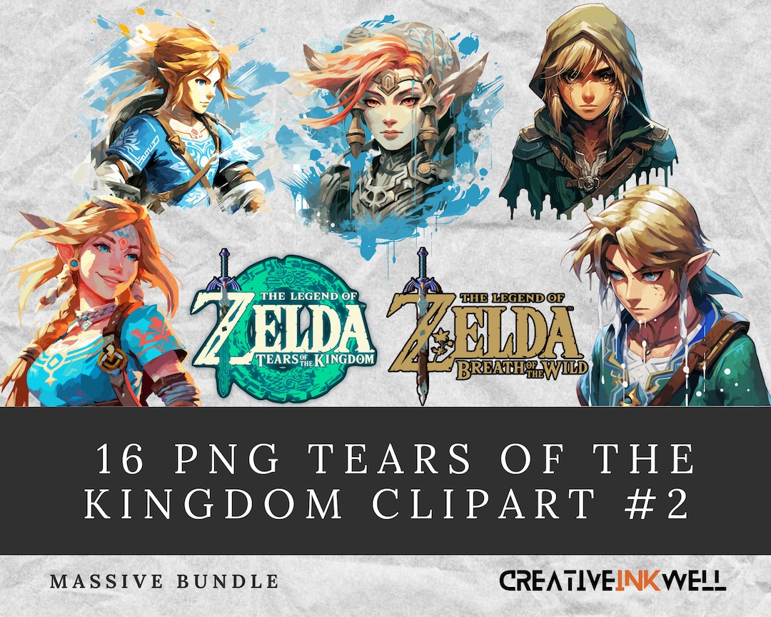 Legend of Zelda Clip Art Package 2 | Breath of the Wild & Tears of the ...