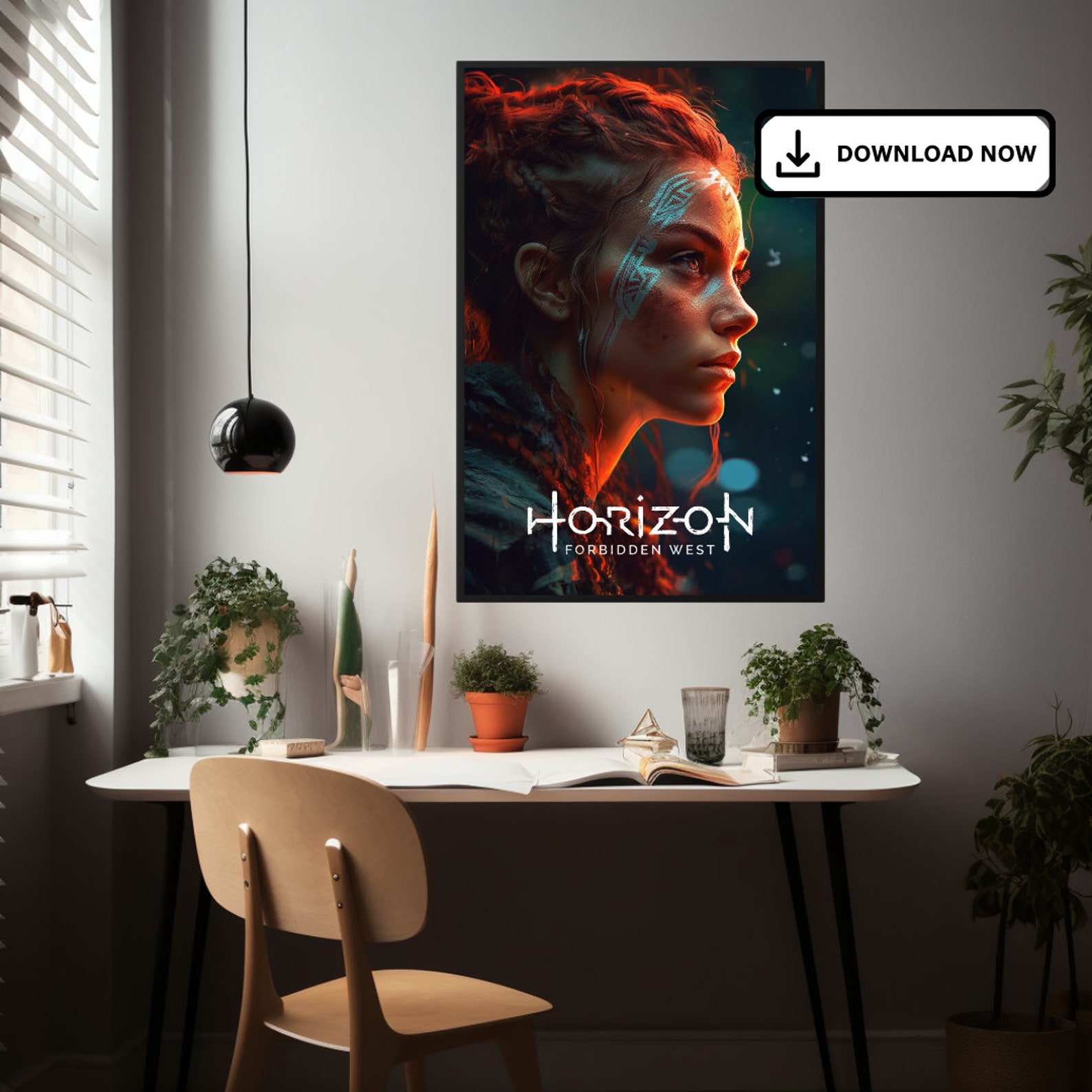 Stunning Aloy Poster Design - High-res Downloadable Art From Horizon ...