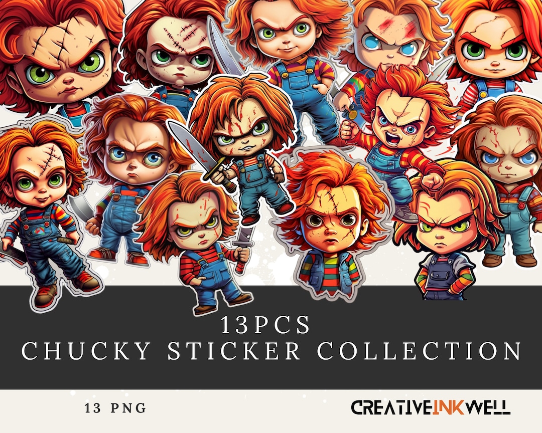 13 Chucky Digital Sticker Collection | PNG Transparent Background ...