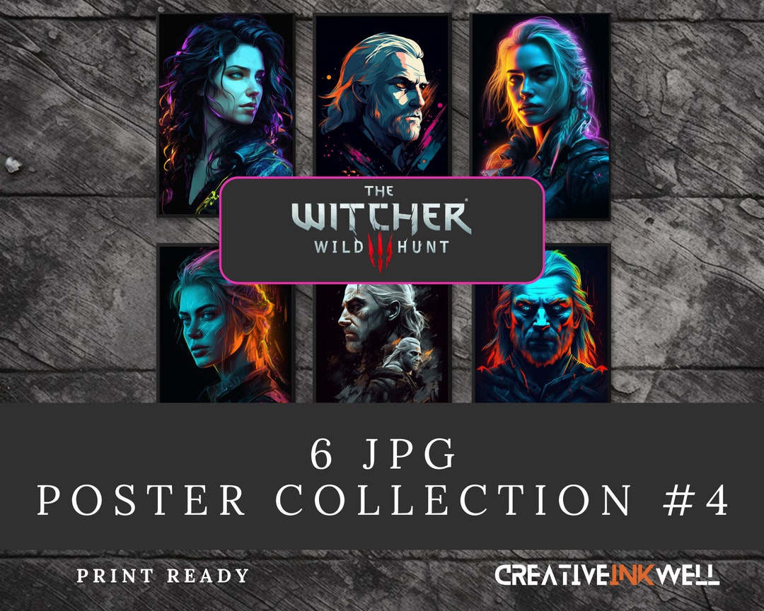 The Witcher 3 Wild Hunt Poster Collection: 6+1 FREE Mystery Poster ...