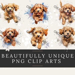 24 PNG Cute Cavoodle Clip Art Collection | High-resolution | Vibrant ...