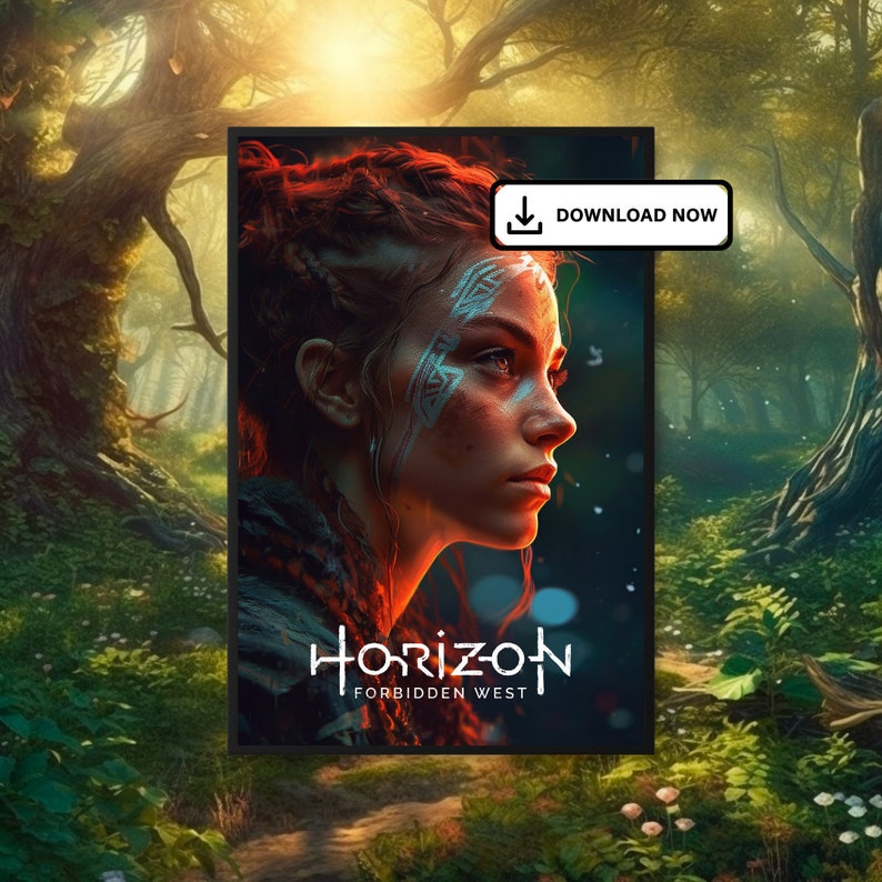 Stunning Aloy Poster Design - High-res Downloadable Art From Horizon ...