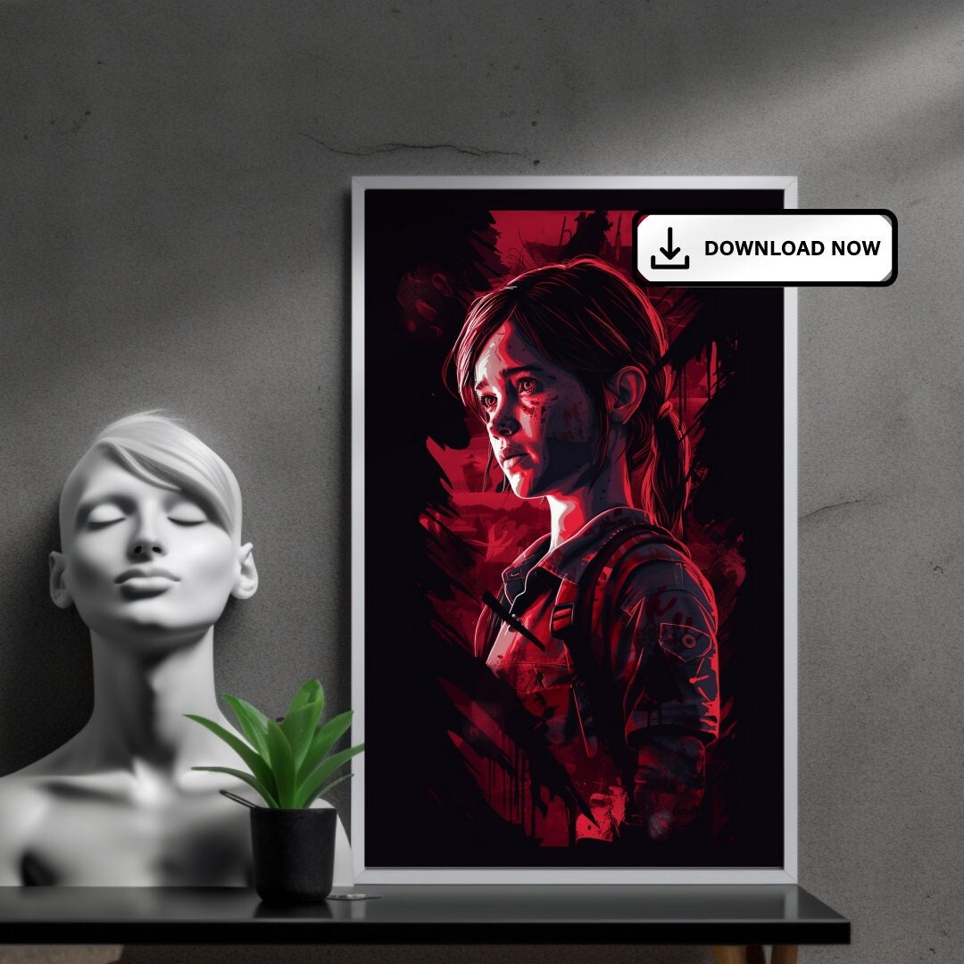 The Last of Us Ellie Digital Poster - High-res Instant Download ...