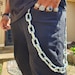 Large Heavy Metal Pants Chain Side Punk Chain on Jeans Keychain for Men ...