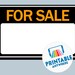 For Sale Sign Digital Download PDF Orange and Black for Sale Signage ...