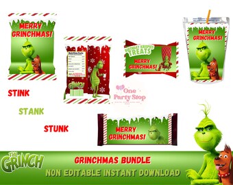 The Grinch Bundle , Grinchmas Pdf Bundle , the Grinch Treat Bundle ...