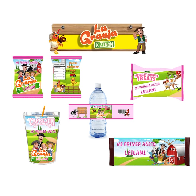 La Granja De Zenon Digital Labels Pdf File, La Granja De Zenon Party ...