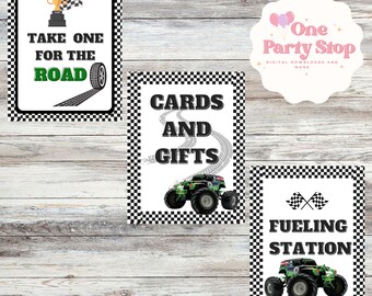 Racing Table Signs , Racing Birthday , Cars Birthday , Racing Cars ...