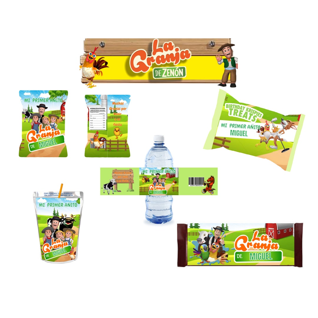 La Granja De Zenon Digital Labels Pdf File, La Granja De Zenon Party ...