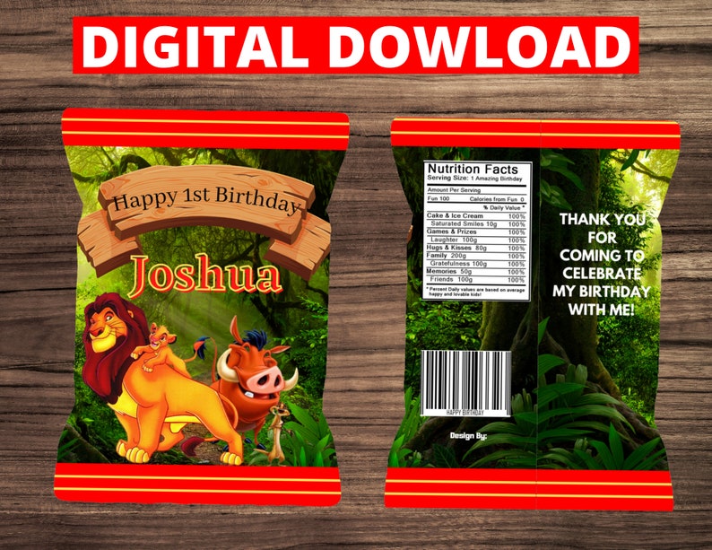 The Lion King Bundle , the Lion King Birthday Labels - Etsy