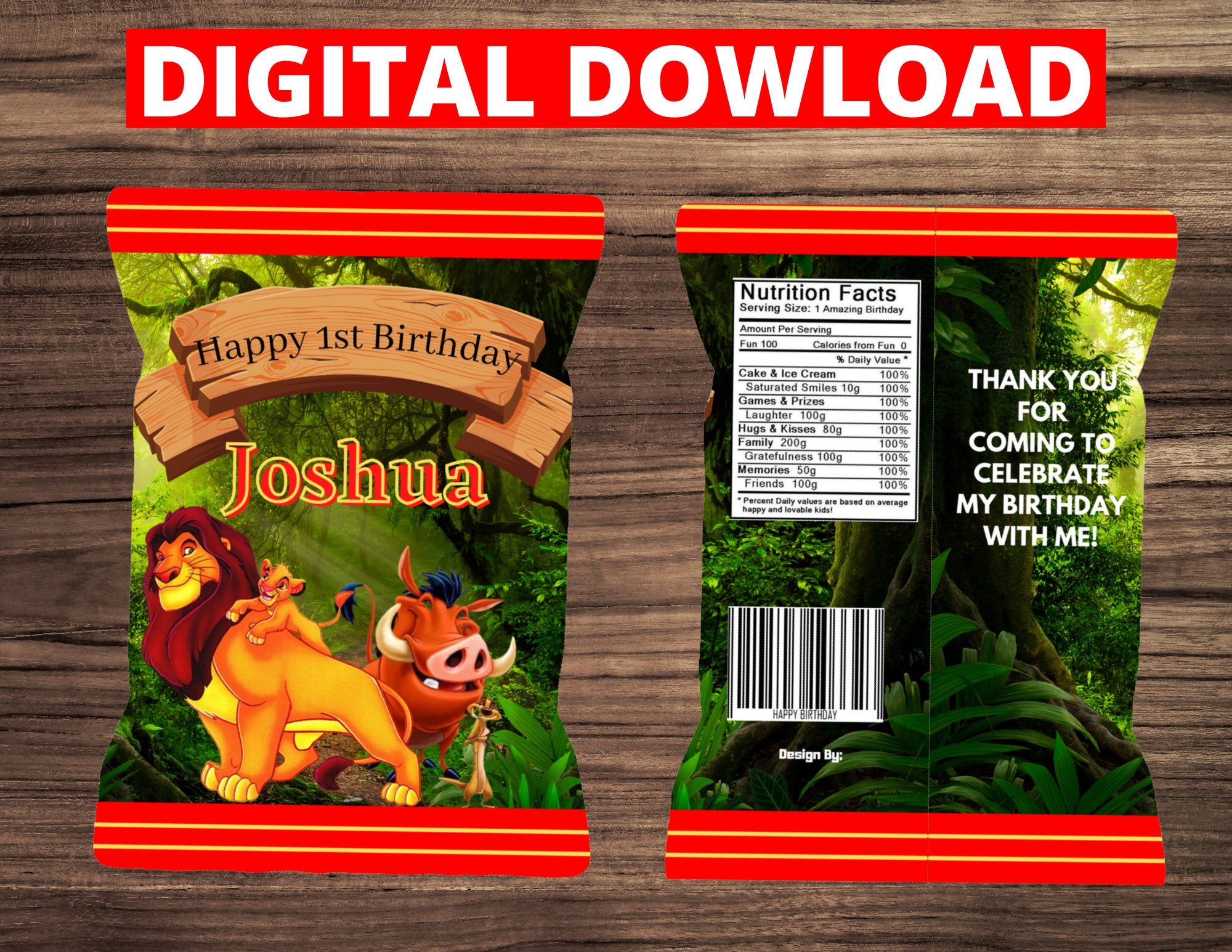The Lion King Bundle , the Lion King Birthday Labels - Etsy