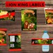 The Lion King Bundle , the Lion King Birthday Labels - Etsy