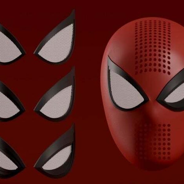 Spider Man Face Shell Stl - Etsy