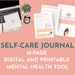 Self-care Journal • Printable • Mental Health Tools • Trackers • Daily ...