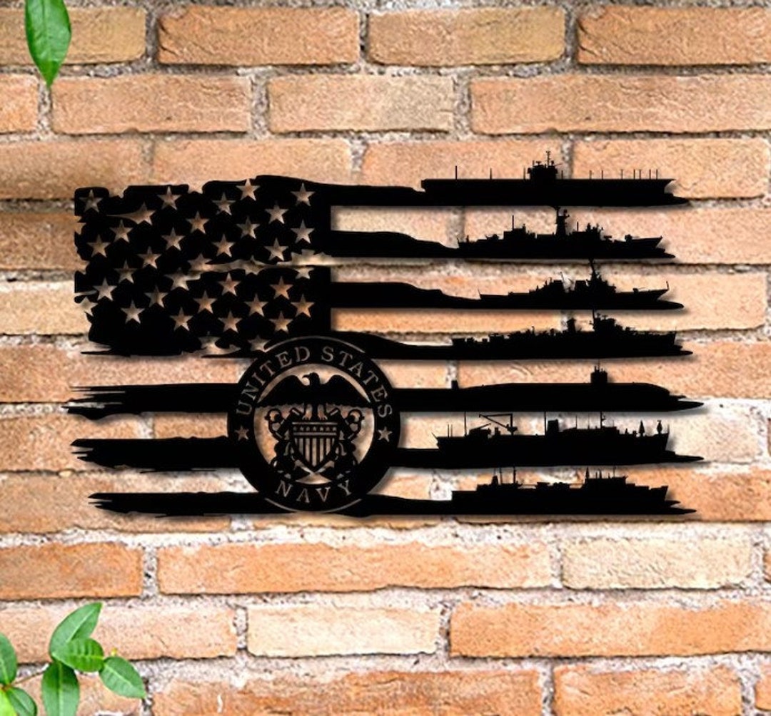 US Navy Ships Metal Sign US Flag Navy Veterans Gift Navy - Etsy