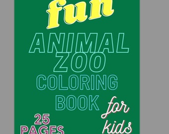 ZOO Coloring Book for Kids - Etsy