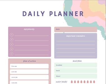 SIMPLE Weekly Planner printable and Cute - Etsy