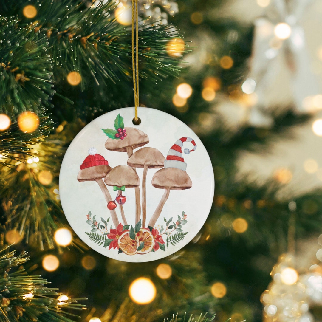 Magic Christmas Mushrooms - Christmas Cottagecore Keepsake, Festive ...