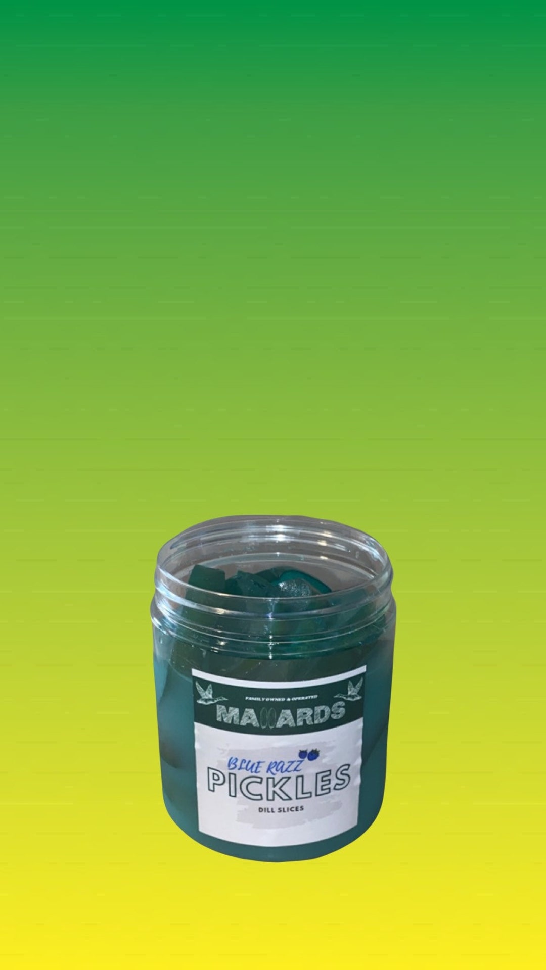 Blue Razz Sliced Pickles, Blue Razz Pickles, Flavored Pickles, Blue ...