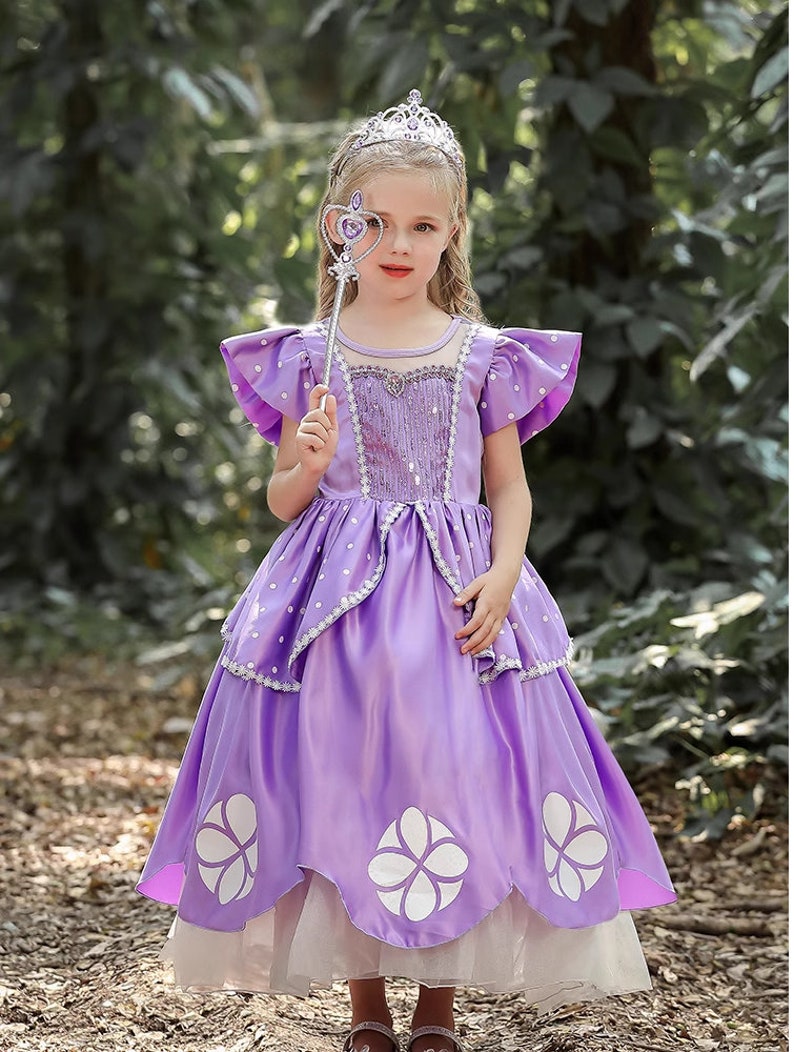 Purple Princess Sofia Dress Costume Gown for Birthday - Etsy