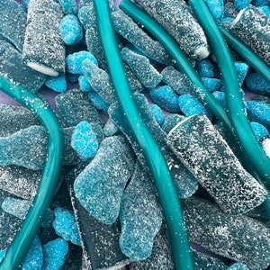 Pick N Mix Blue Raspberry Sweets Blue Pick N Mix Sweets Fizzy Sweets ...