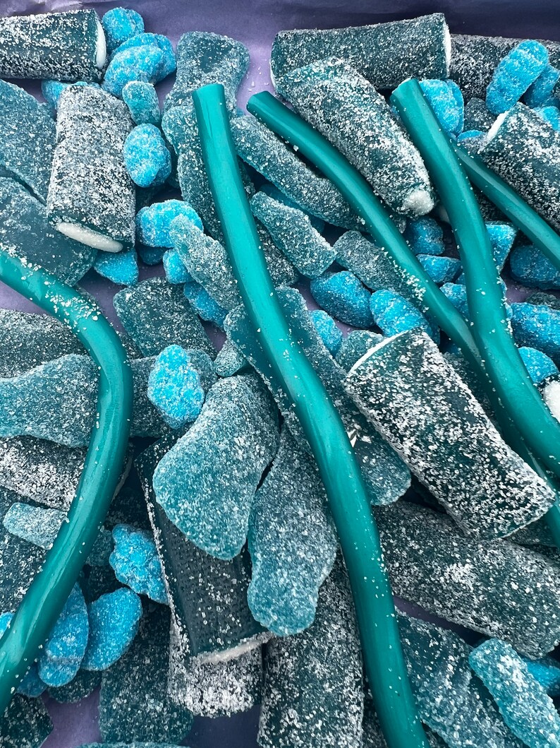 Pick N Mix Blue Raspberry Sweets Blue Pick N Mix Sweets Fizzy Sweets ...