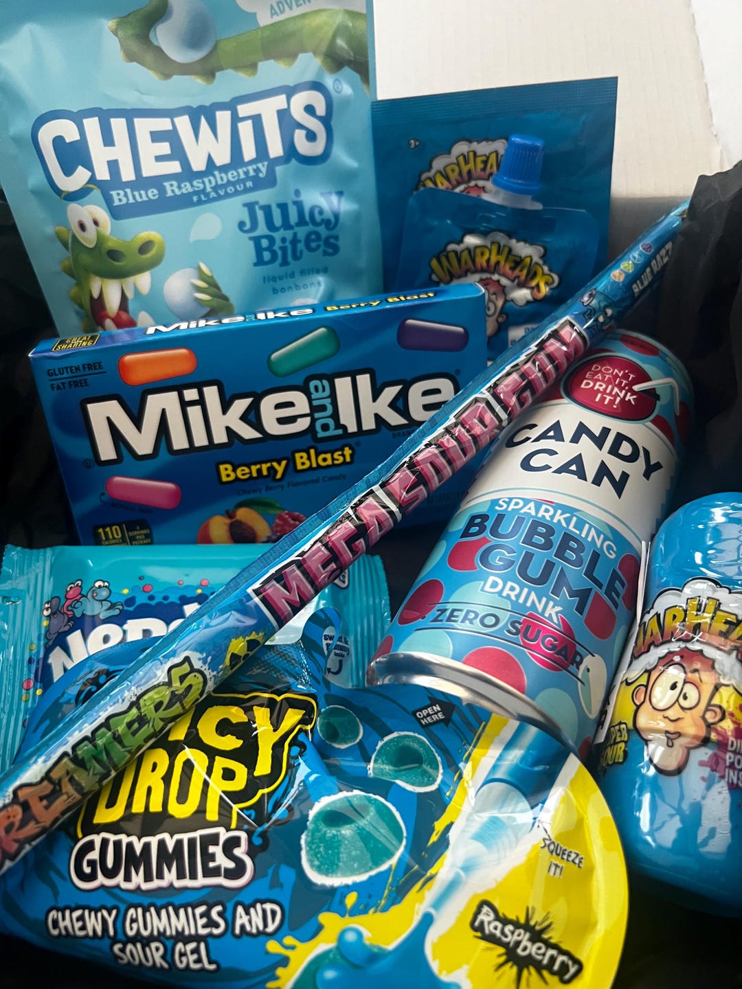 Blue Candy Box, Blue Sweets, Candy Box, American Candy, Sweets, Sour ...