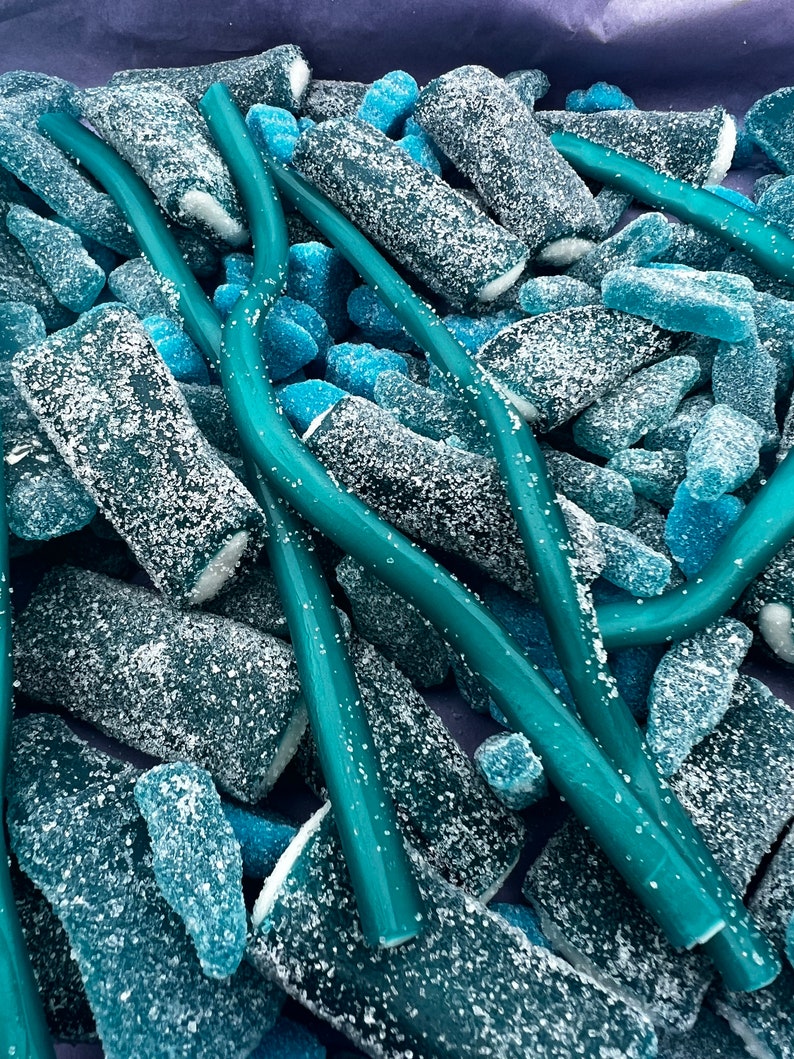 Pick N Mix Blue Raspberry Sweets Blue Pick N Mix Sweets Fizzy Sweets ...