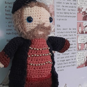 Henry VIII, Handmade Crochet/amigurumi Figure of the Historical Icon ...