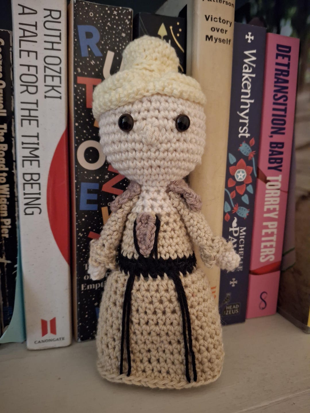Handmade Crochet Fanny Button (aka Grey Lady). BBC Ghosts. - Etsy UK